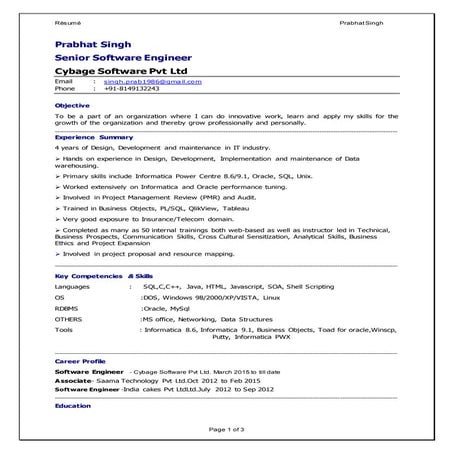 Prabhat_Singh_resume | DOCX
