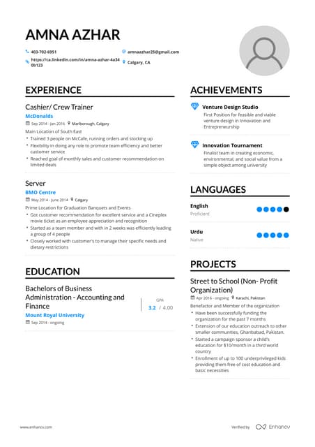 Bryce Resume Recent | DOCX