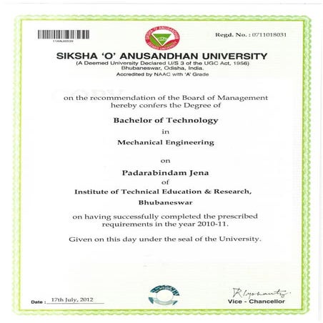 B.TECH CERT. | PDF