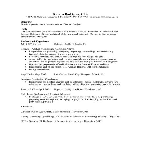 Resume CPA | DOCX
