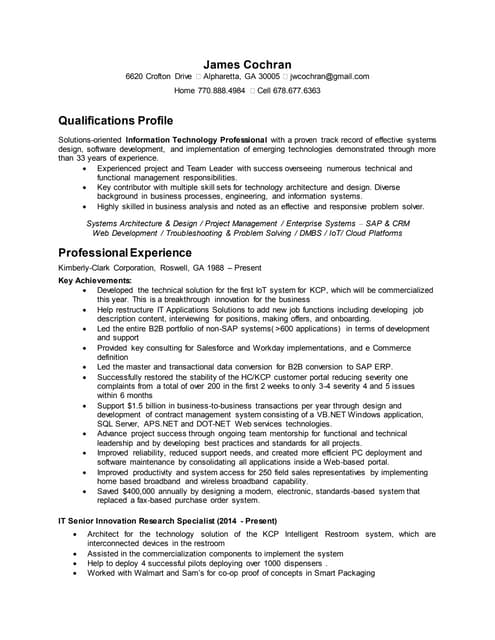 Great Candidate Resume Sample | PDF