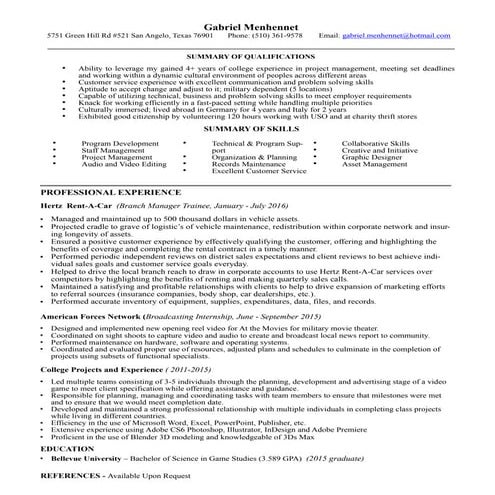 Gabriel Ajak_Resume Summary | DOCX