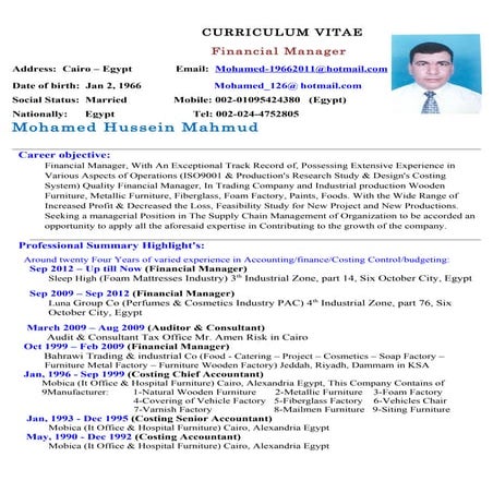 Mr.Mohamed Fouda - CV | PDF