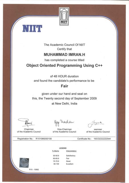 NIIT2 CERT | PDF
