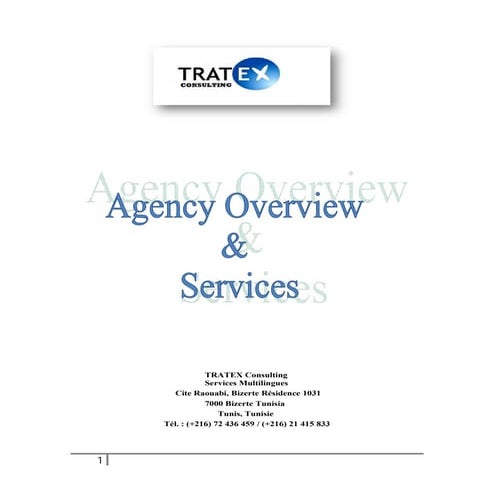 Agency -Overview | PDF