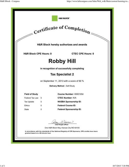 HRBlock Assessment (1) | PDF