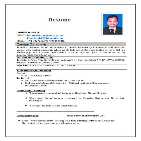 CV - Chetan Kodancha | DOC