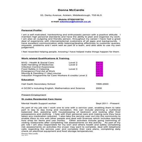donna cv new | DOC