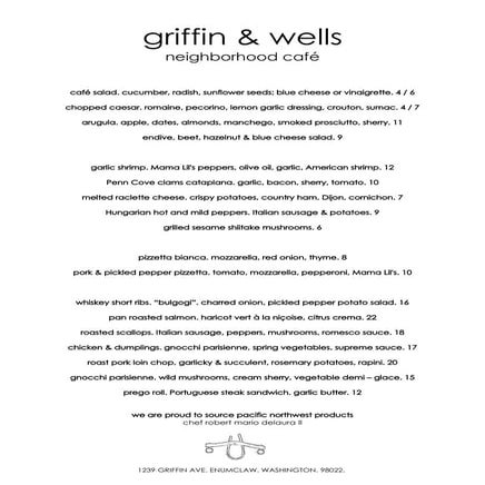 griffin and wells cafe menu3 | PDF