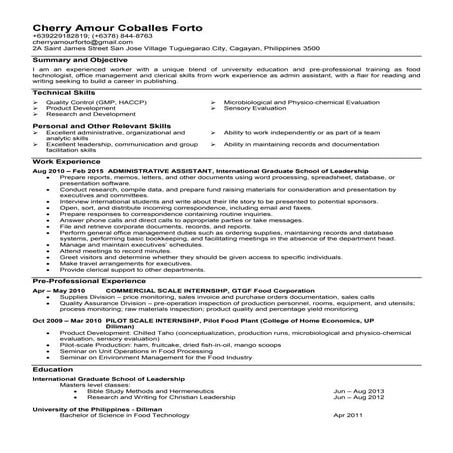 Cherry Forto - resume | PDF