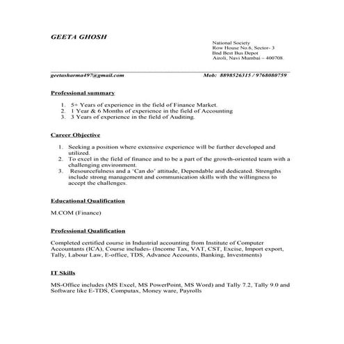 Geeta_Resume | DOCX
