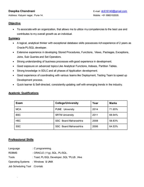 Teggi resume | DOC | Computing | Technology & Computing