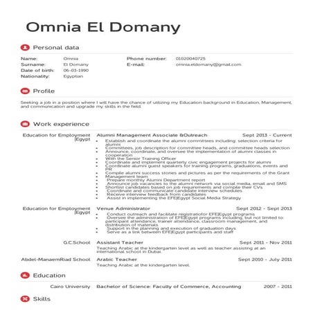 Omnia El Domany | PDF