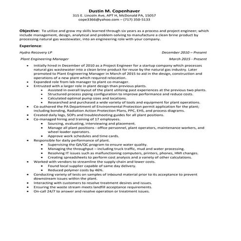 Barry Haynes_wastewater operator resume | DOCX
