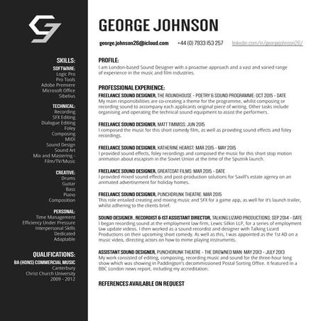 GJ CV v4 | PDF