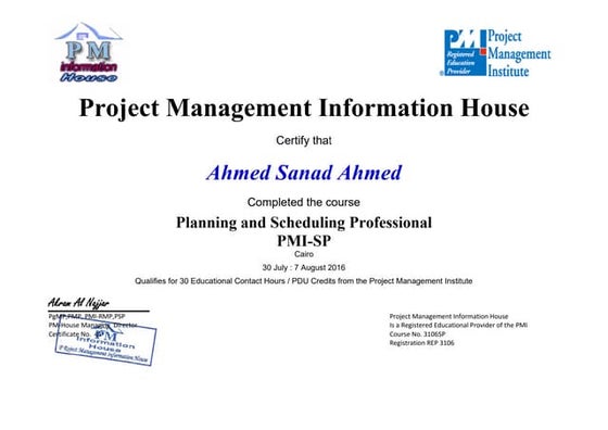 IPMA Certificate | PDF