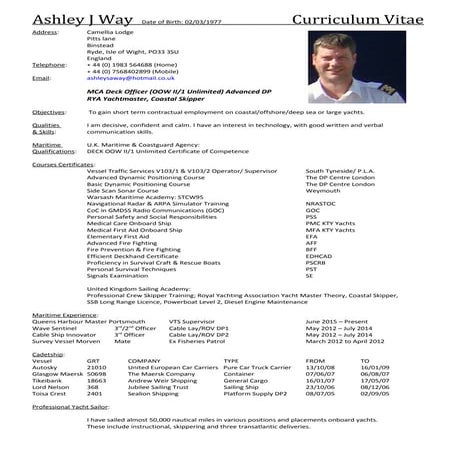Ashley J Way CV Aug 2016 | DOC
