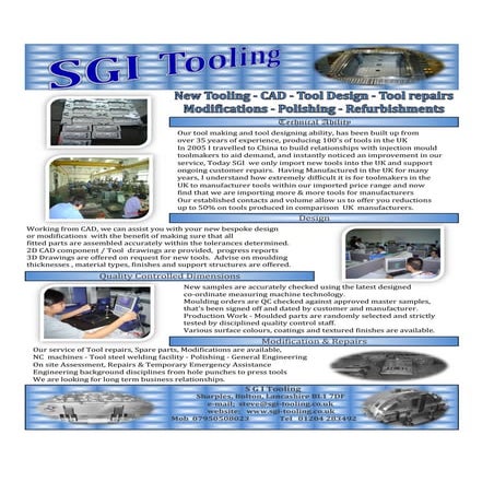 Cb Aero Tooling Jan 2009 | PPT