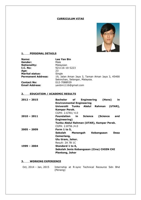 Kelvin lau keng swee CV | DOCX