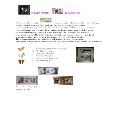 Baby step memories | PDF