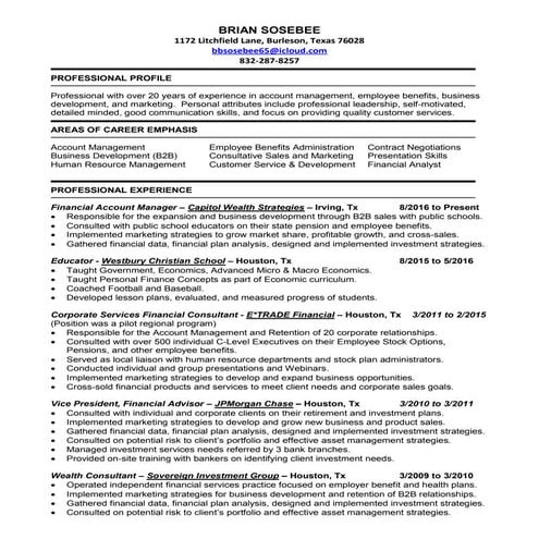 Brian Sosebee Resume 2017 | PDF