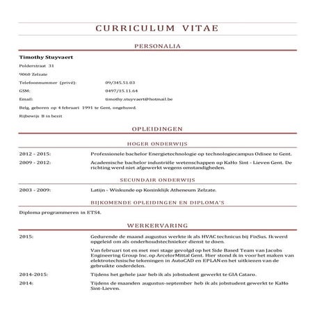 Curriculum vitae-Stuyvaert_Timothy | DOCX