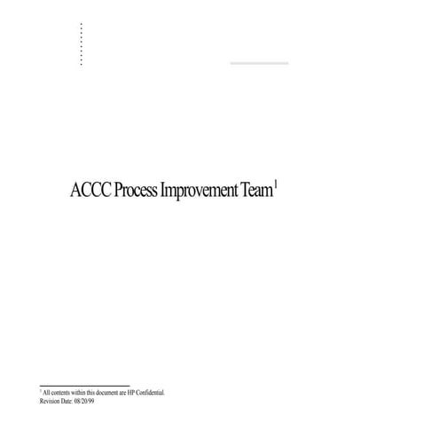 Process Improvement Document HP | DOC