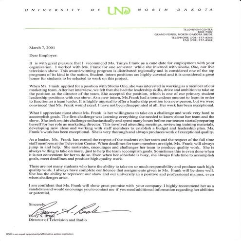 Barry Rec Letter | PDF