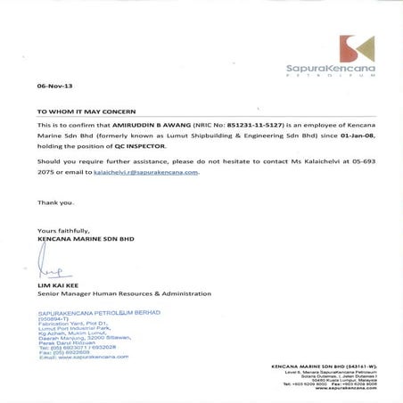 letter of employment | PDF