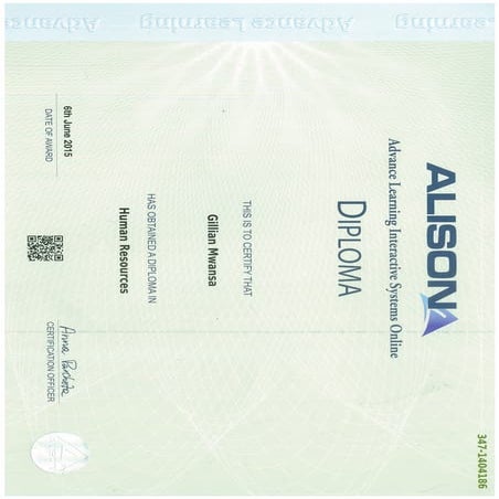 Alison Diploma | PDF