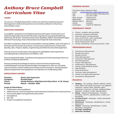 CV Anthony Campbell Revamped-2016 | DOCX