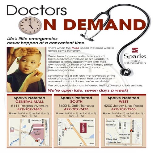 Walk-In Clinics Flier | PDF