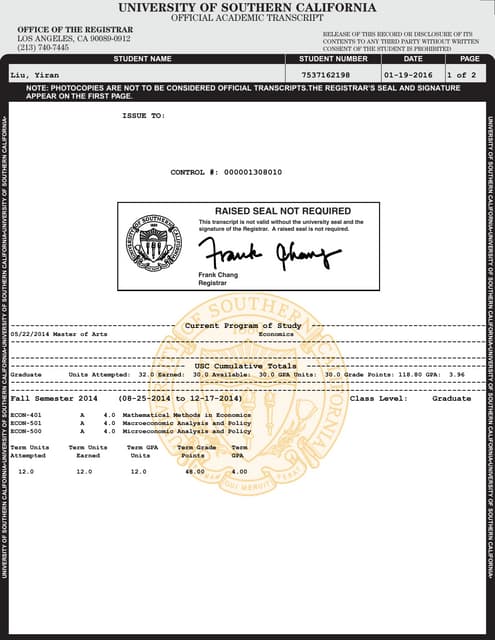 BA transcript | PDF