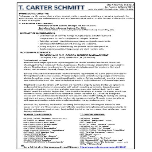 Carter Schmitt Resume | PDF