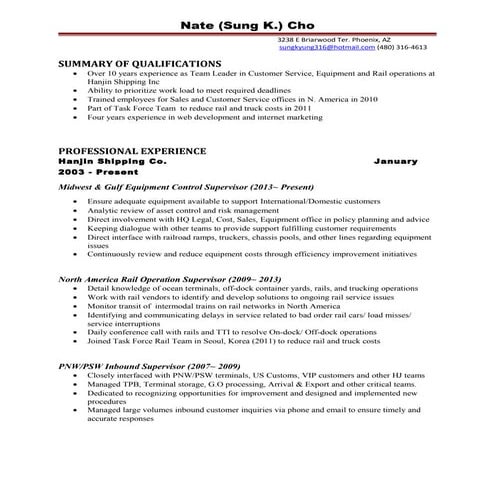 Nate Cho Resume | DOC