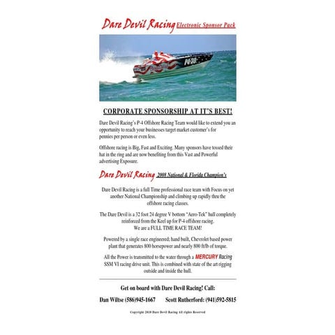 Dare Devil Racing | PPT