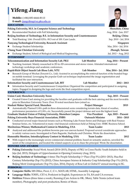 WEN ZHANG-Resume | PDF