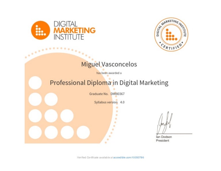 DMI Digital Marketing Certificate