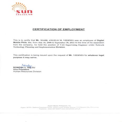 OJT COMPLETION CERT. | PDF