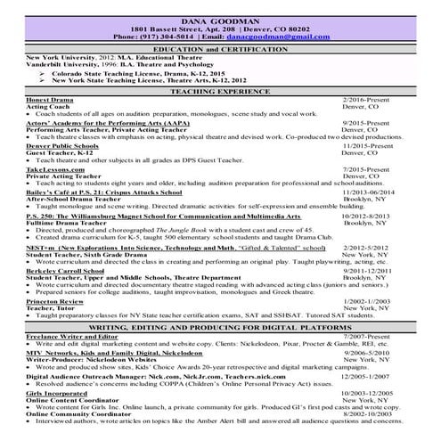 Dana Goodman Resume March 2016 | DOCX