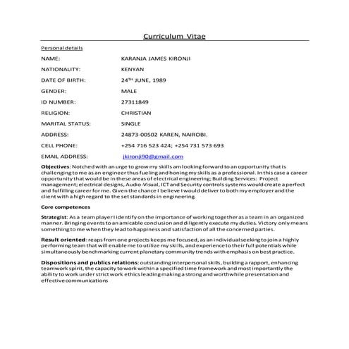 Curriculum vitae | DOCX