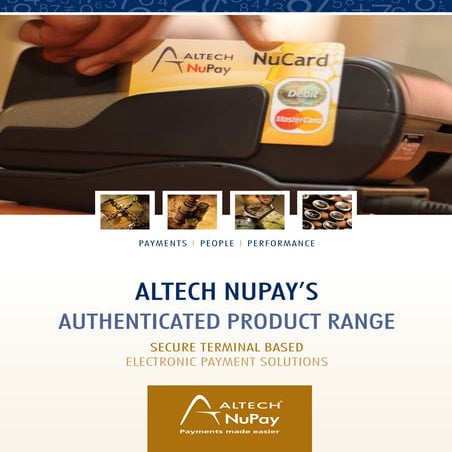 Altech NuPay Authenticated Product brochure | PDF