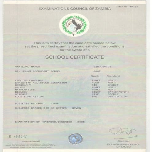 School Certificate | PDF