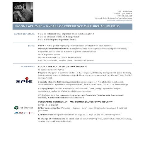 Caterina Cobino CV 2015 | PDF