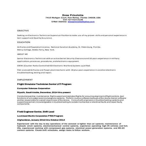 drewresume72014 | DOCX