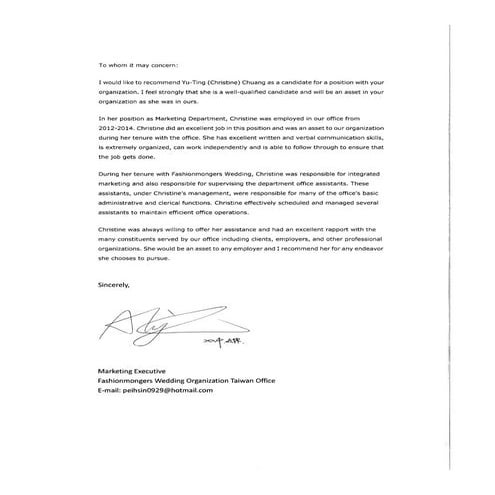 Reference Letter | PDF