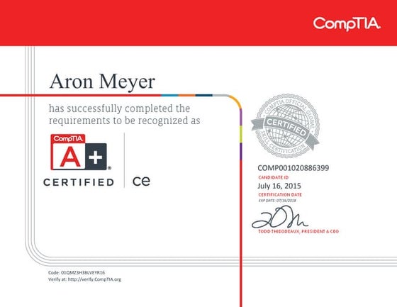 CompTIA Network+ ce certificate (1) | PPT