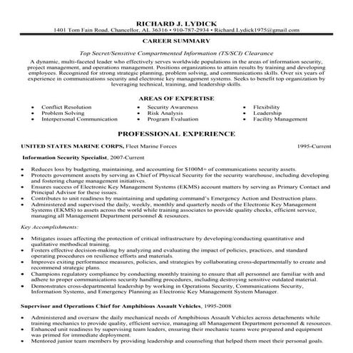 Bancroft Parker COMSEC Resume | DOCX