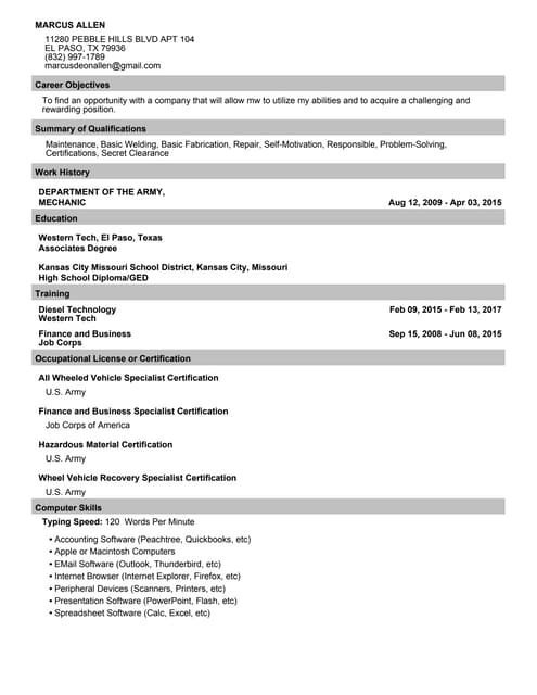Xavier Tisdell Resume | DOCX