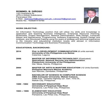 rbdresume2015 | PDF